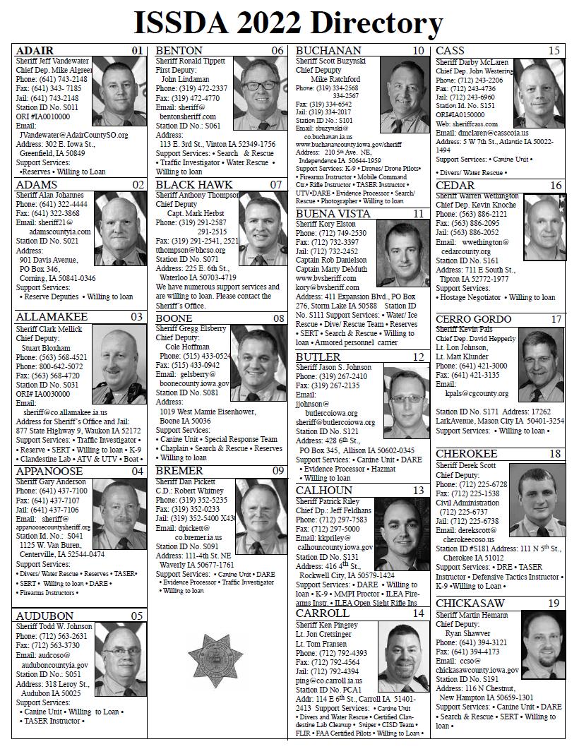 ISSDA Sheriff Directory